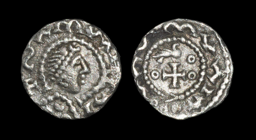 Anglo Saxon Primary Series BI - Bird on Cross Sceatta - auctions ...