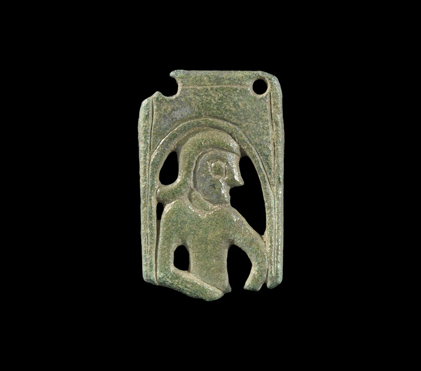 Anglo-Saxon Bronze Strap End with Interlaced Panel - auctions & price ...