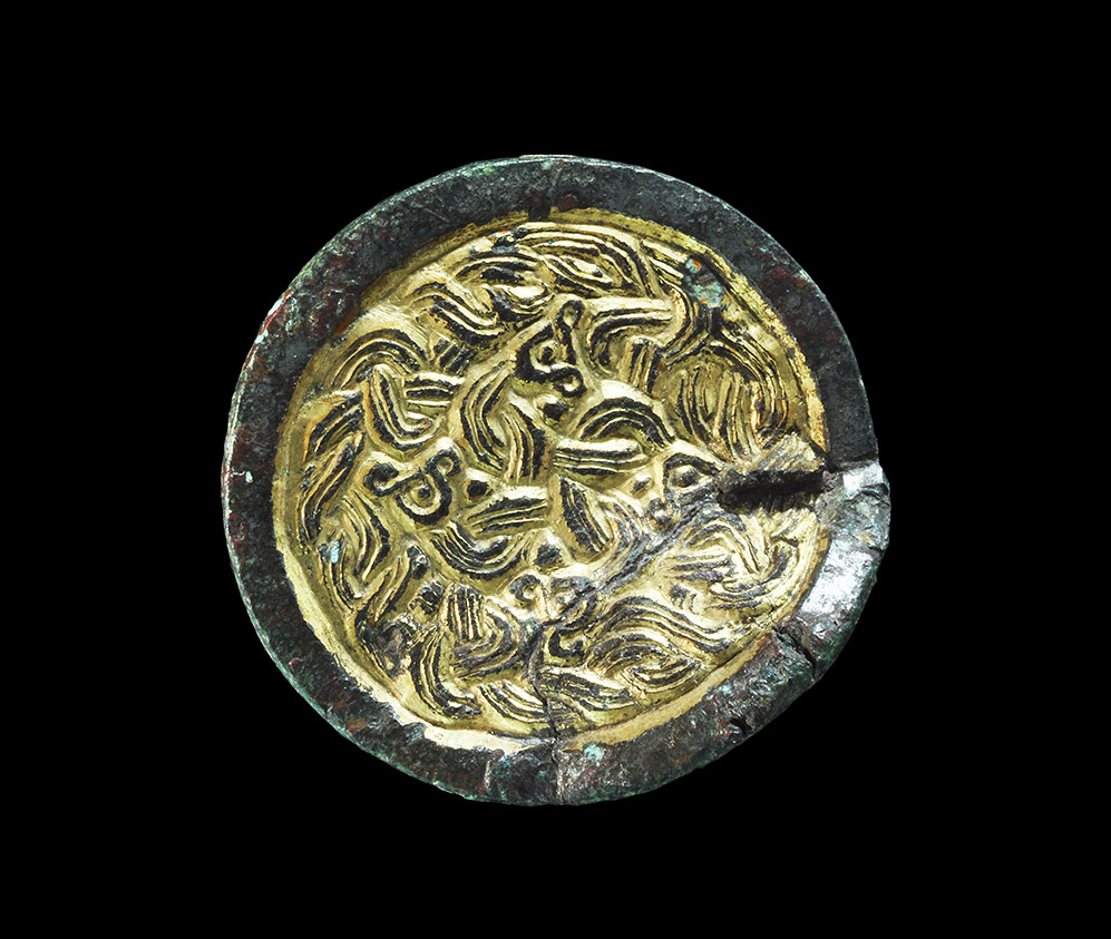 Anglo-Saxon Bronze Interlaced Dragons Pressblech Die - auctions & price ...