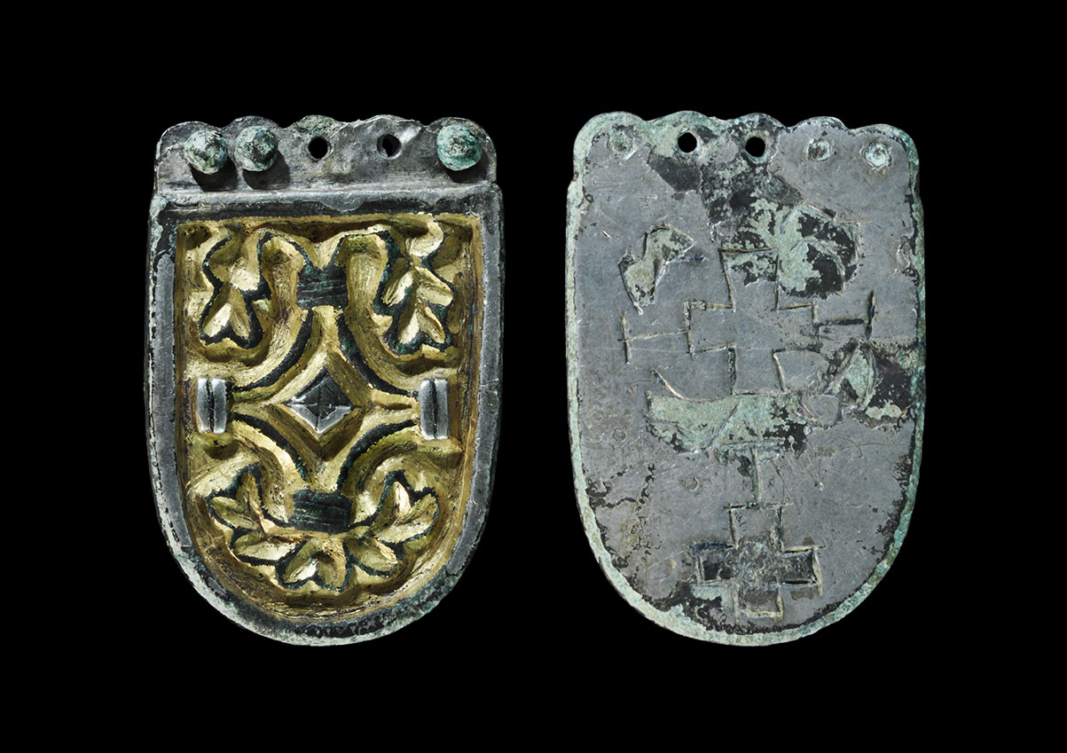 Anglo-Saxon Silver-Gilt Strap End - auctions & price archive