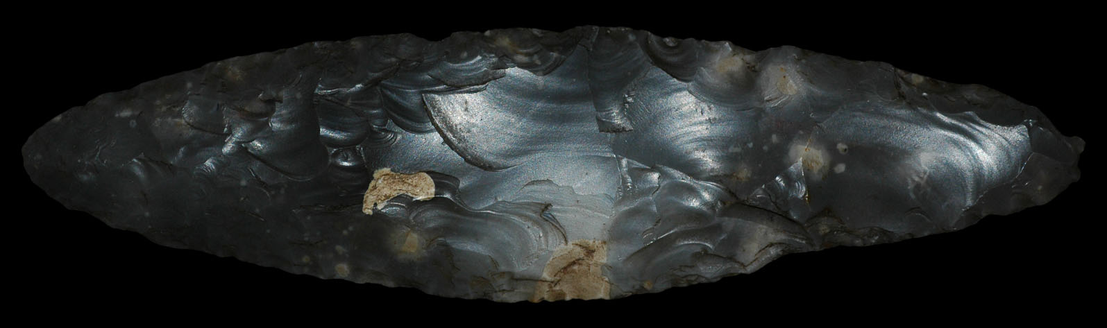 Neolithic Flint Knife with Fossil Fish Inclusion – A Rare and Important ...