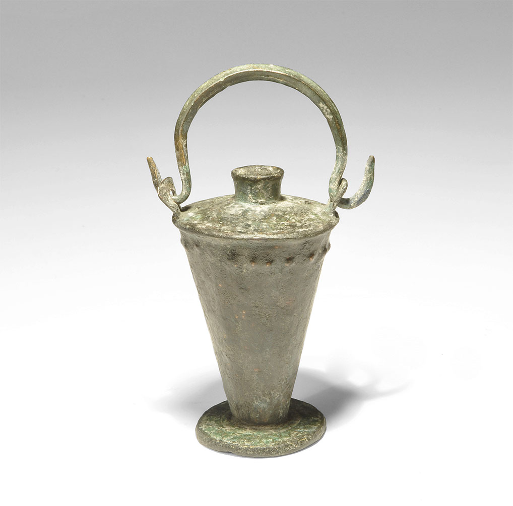 A Roman bronze balsamarium of Dionysus - auctions & price archive