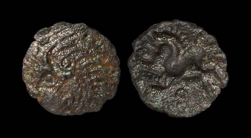 Celtic Iron Age Coins - Trinovantes - Dubnovellaunos - 'Hairy' Bronze ...