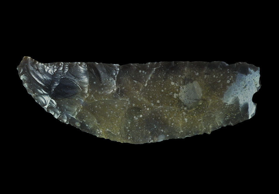 Stone Age British Knapped Flint Knife - auctions & price archive