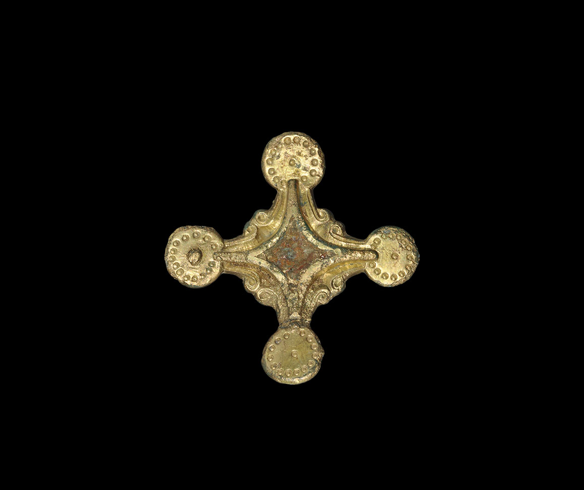 Anglo-Saxon Gilt Mount with Interlace - auctions & price archive