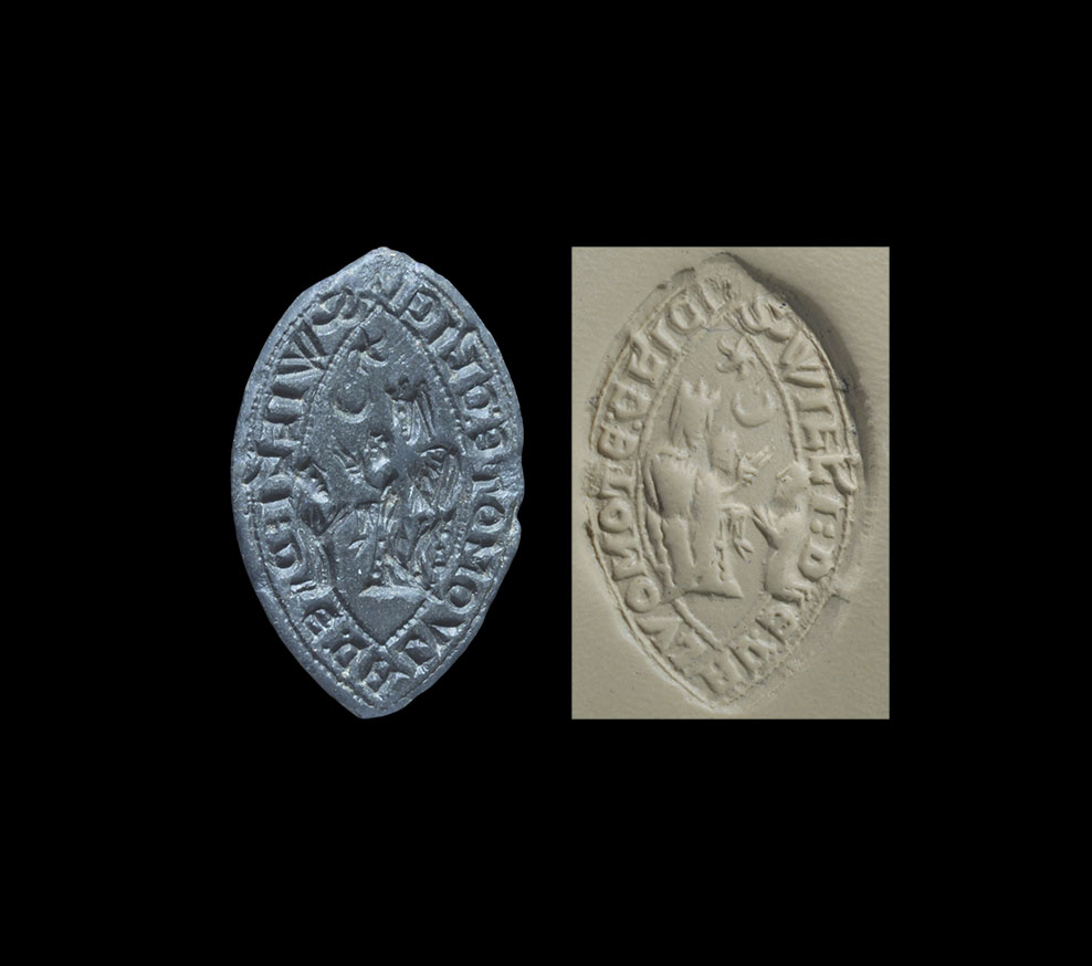 Medieval 'Clerk William of Calvomote' Vesica Seal Matrix - auctions ...