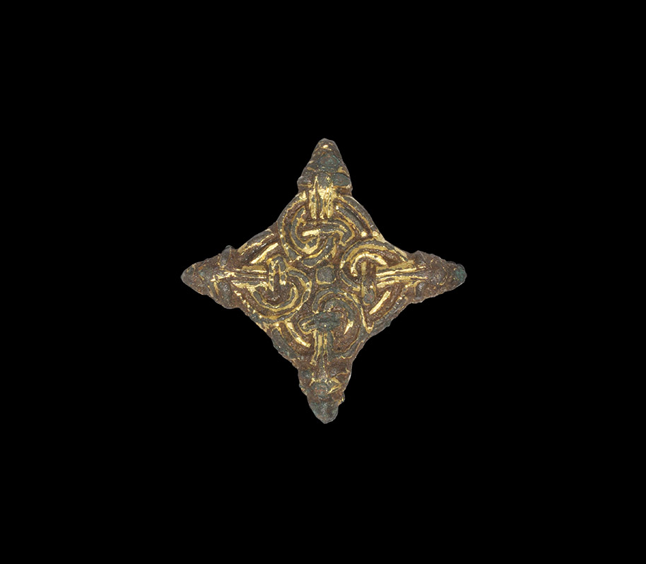 Anglo-Saxon Bronze Interlaced Dragons Pressblech Die - auctions & price ...
