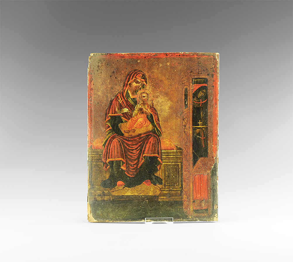 RUSSIAN ICON OF 'THE VIRGIN OF THE SEVEN - Auktionen & Preisarchiv