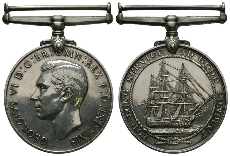 British Military Medals - George VI - Royal Navy - LSGC Medal (PO W ...