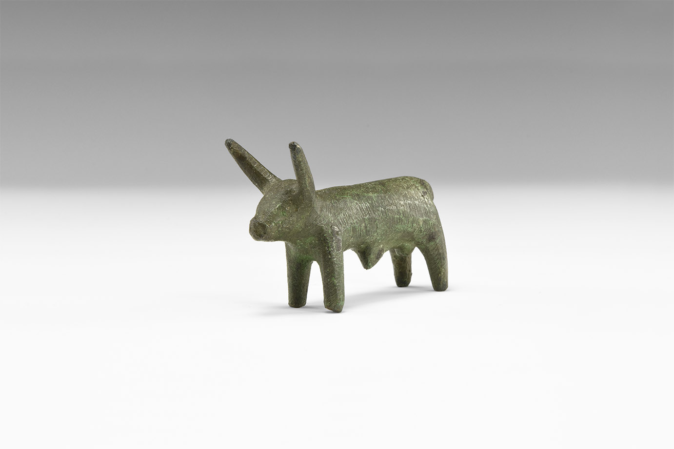 Iron Age Celtic Bull's Head Bowl Mount - auctions & price archive