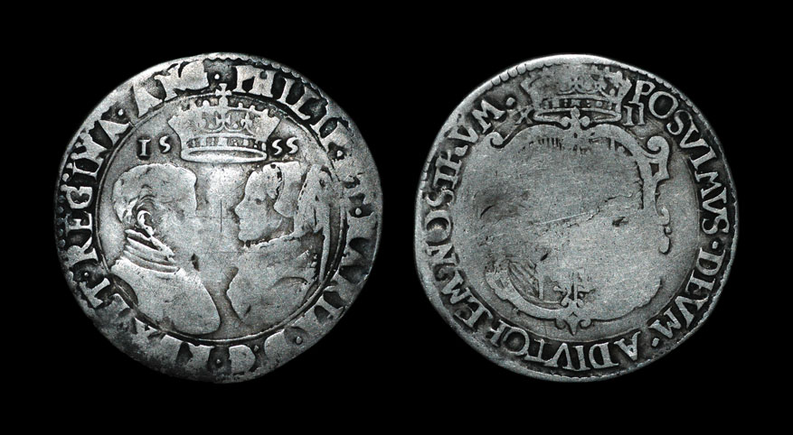 Philip and Mary (1554-1558), Shilling - auctions & price archive